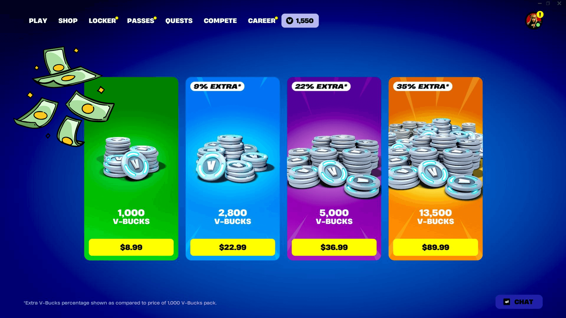 Fortnite V-Bucks Price Increase Prompts Player Backlash | GAMES.GG