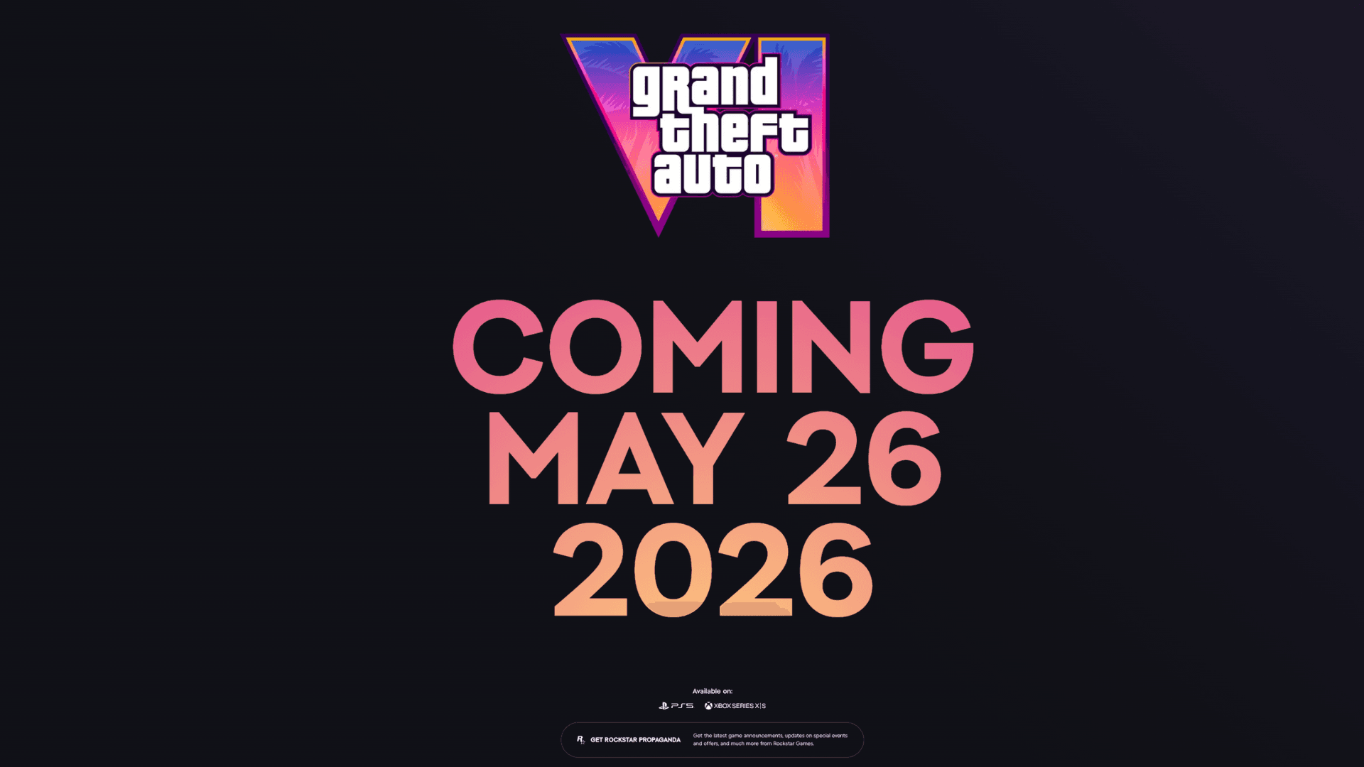 GTA 6 Release Date Locked for May 2026 | GAMES.GG