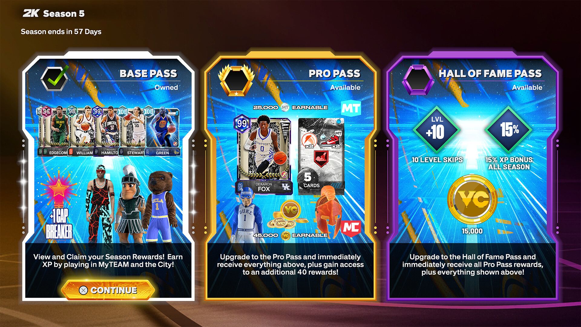 NBA 2K26 Temporada 5 Pro Pass: Recompensas Detalladas | GAMES.GG