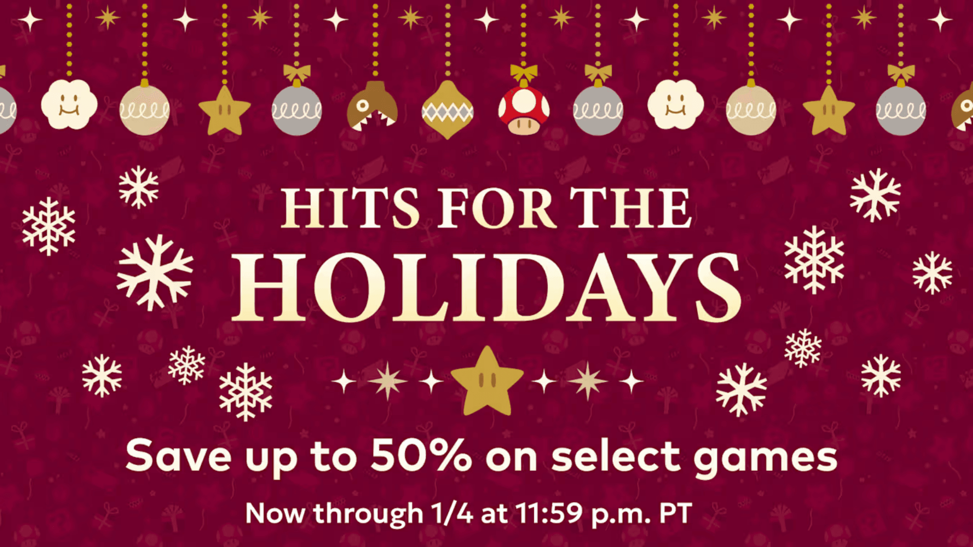 Nintendo Holiday Sale 50% Off Switch Games | GAMES.GG