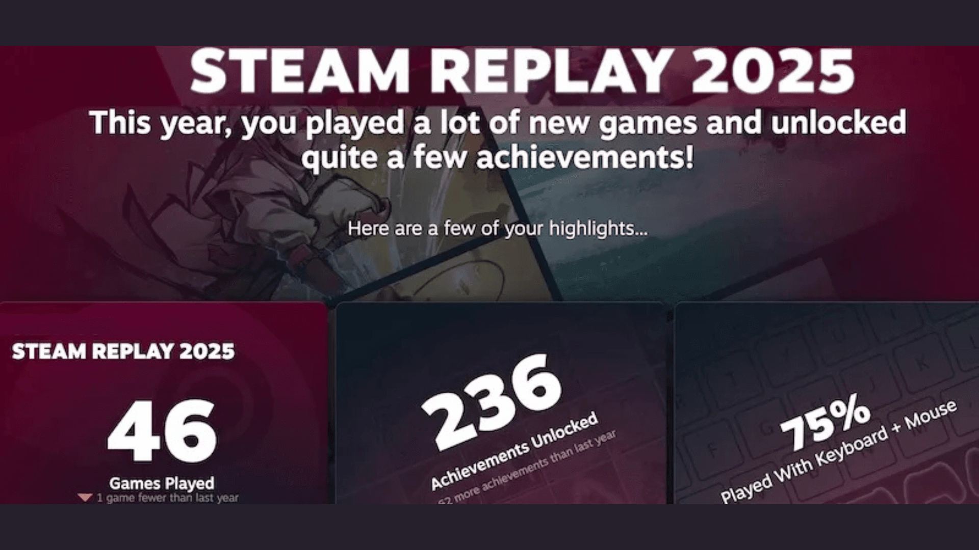 Steam Replay 2025: Destaques dos Hábitos dos Jogadores | GAMES.GG