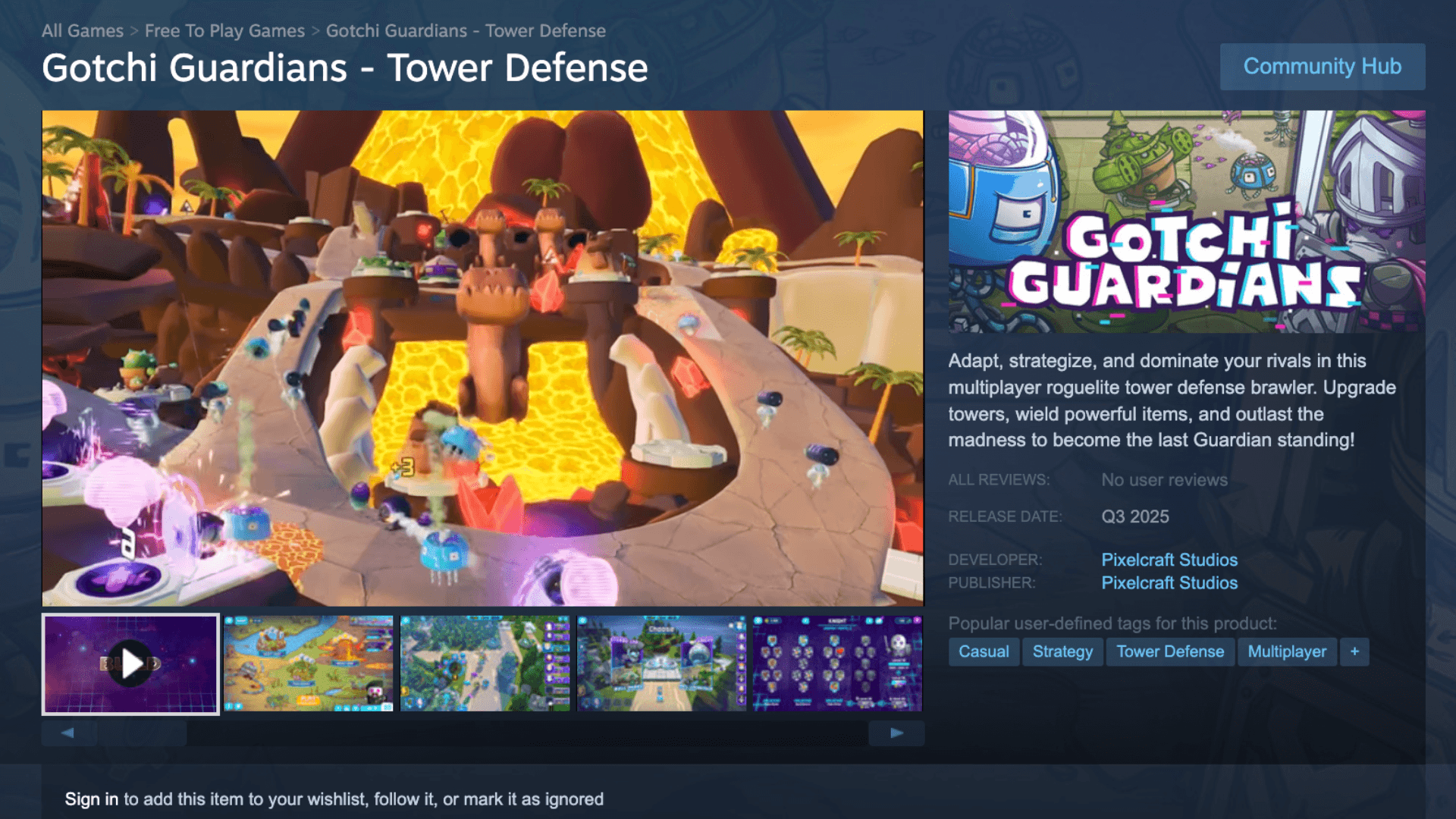 Steam adds Web3 Game Gotchi Guardians | GAMES.GG