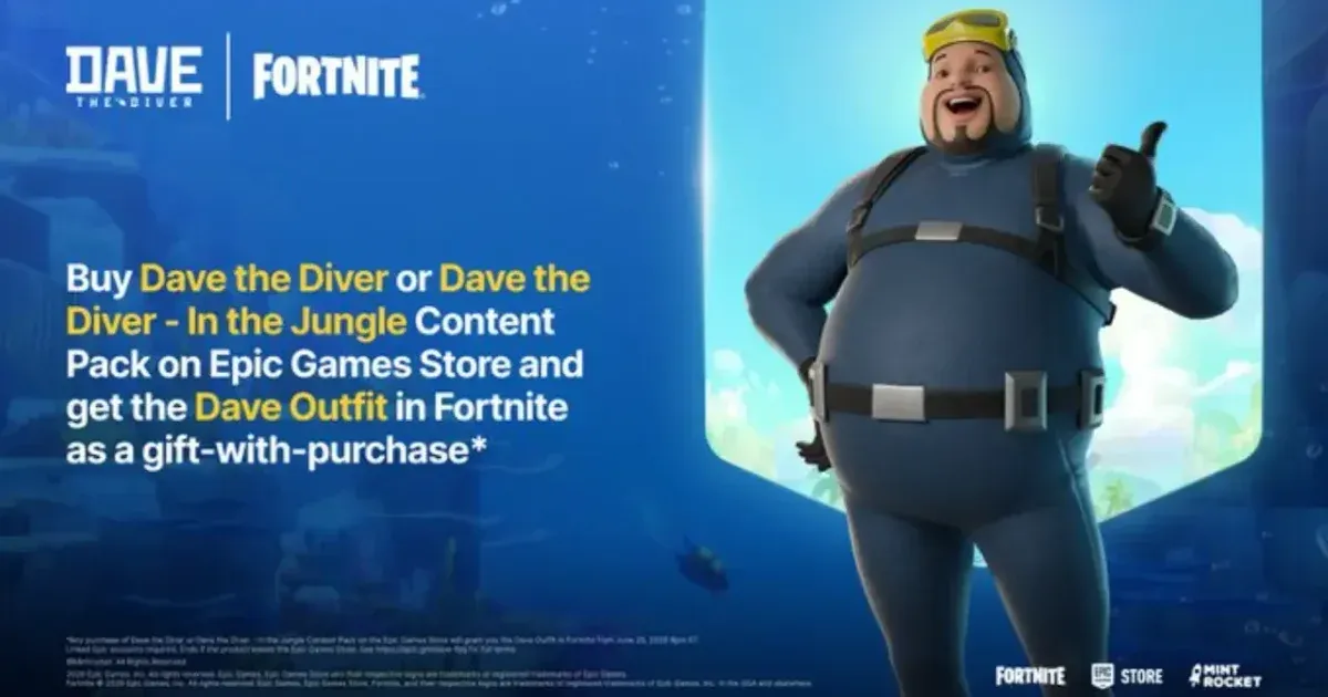 Dave the Diver Comes to Fortnite for Third Anniversary | GAMES.GG