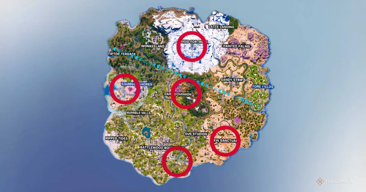 Fortnite Chapter 7 Season 2 Boss Spawn Locations | GAMES.GG