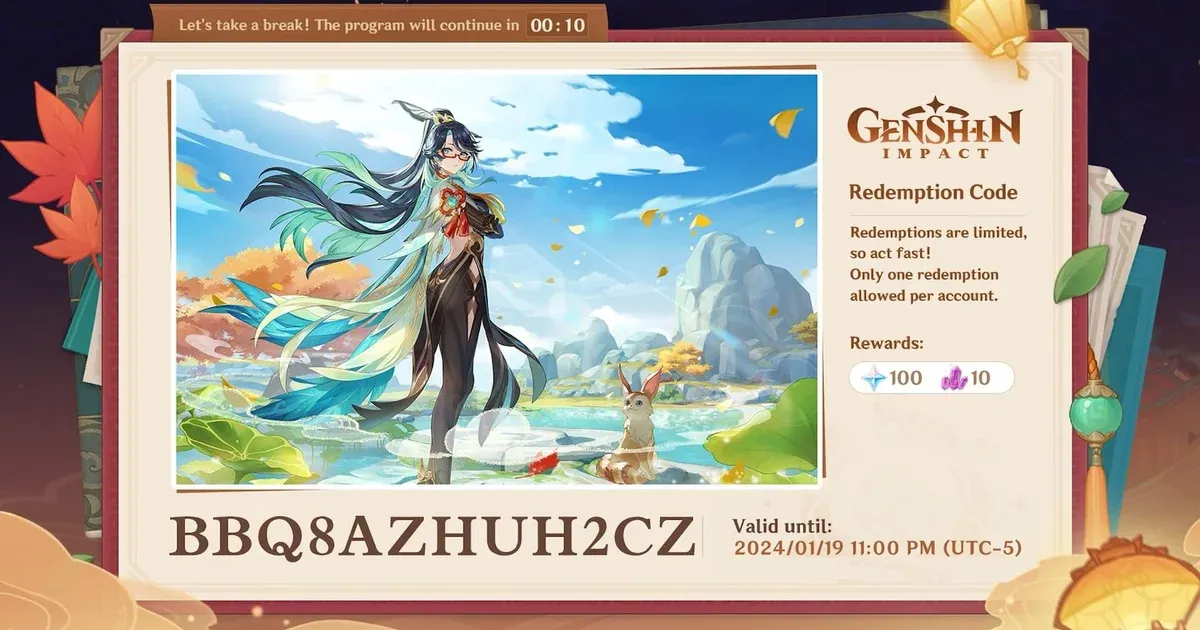 Codes Genshin Impact juin 2026 : Primogems gratuits | GAMES.GG