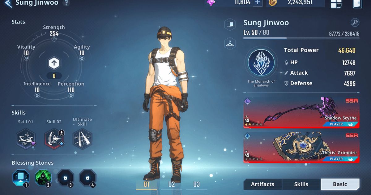 Solo Leveling: Arise Overdrive Best Builds for Sung Jinwoo | GAMES.GG
