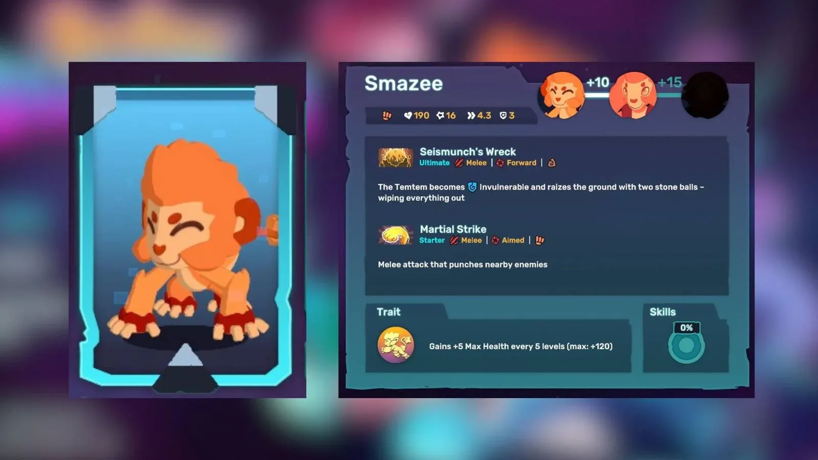 Temtem Swarm Smazee Best Builds Guide [Tips] | GAMES.GG