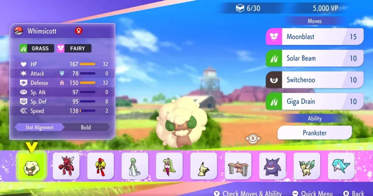 Pokémon Champions Guide: Best Build for Whimsicott | GAMES.GG