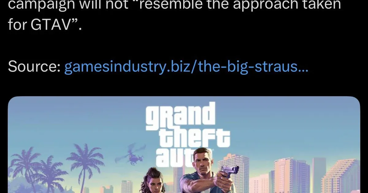 الرئيس التنفيذي لشركة Take-Two يؤكد موعد إصدار GTA 6 | GAMES.GG